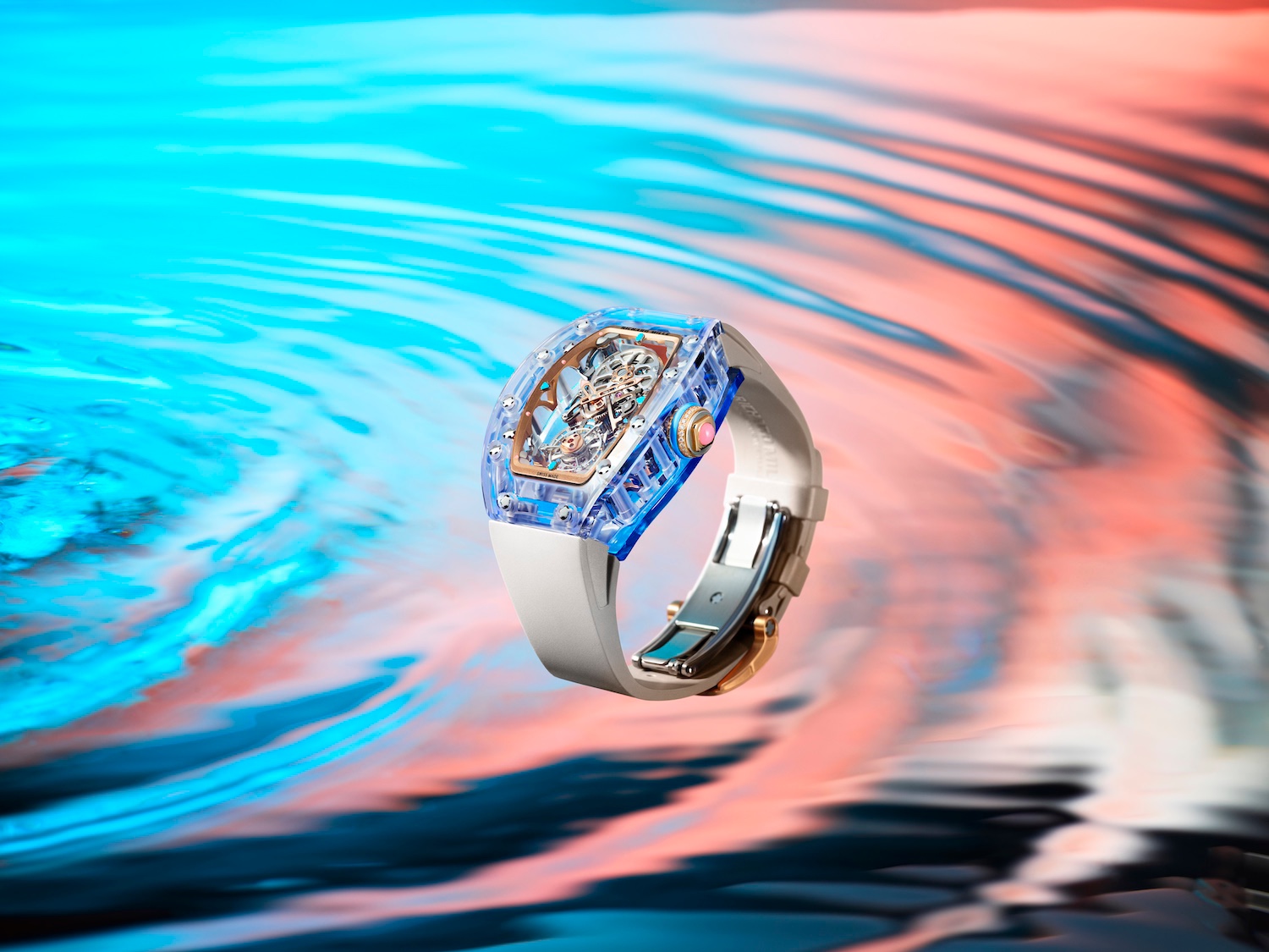 リシャール・ミルがニューリリースした、3つのサファイアコレクション「RM 75-01 フライングトゥールビヨン サファイア」 | octane ...